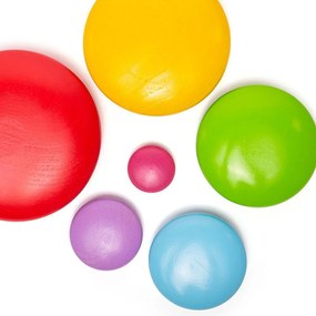 Bigjigs Toys Baby Balanční hra usazování barevných oblázků Bigjigs