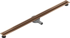 Mexen Flat 360° Slim sprchový žlab 140 cm, měděná matná, 1C41140