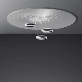 Artemide 1474W10A Droplet, designové stropní svítidlo, 3x29W LED 2700K stmívatelné, chrom-hliník, prům. 110cm