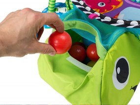 Vzdělávací hrací deka s míčky Eco Toys - želva