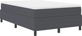 Postel s boxspringem Tmavě šedá a bílá 120 x 190 cm 3337453