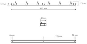 Sapho X-ROUND E šestiháček, chrom - XR206