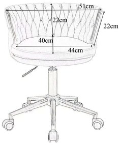 LuxuryForm DESIGN Židle LYON VELUR na zlatém kříži - modrá