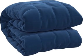 Zátěžová deka modrá 200 x 220 cm 9 kg textil 3154857