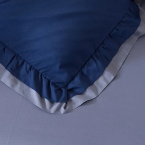 Povlečení z mikrovlákna RUFFORA modro-šedé Rozměr povlečení: 70 x 80 cm | 140 x 200 cm