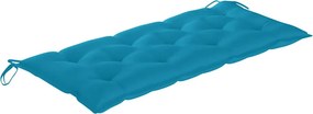 Zahradní lavice s poduškou 120 cm masivní akáciové dřevo 3063787