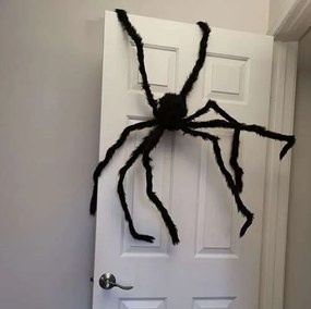 Dekorace Halloween obří pavouk 90 cm černá Malatec 21832