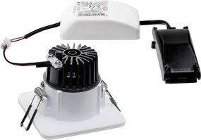LA 114451 PATTA-F zápustná stropní čtvercová bílá 230V/500mA 9W 38° IP65 3000K - BIG WHITE (SLV)