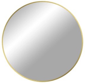 House Nordic Zrcadlo, hliník, mosazný vzhled, Ø80 cm