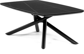 Konferenční stolek AHG-X7227 BK, slinutá keramika, mramor (120 x 70) cm