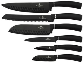BERLINGERHAUS Sada nožů s antibakteriálním povrchem 6 ks Royal Black Collection BH-2383