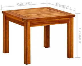 Zahradní konferenční stolek akácie Dekorhome 45x45x36 cm