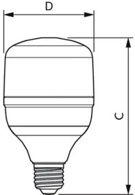 LED žárovka E27 Philips TrueForce Core HB MV 20W (160W-směs/50W-rtuť) neutrální bílá (4000K)