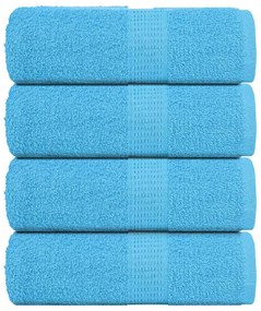 Ručníky pro hosty FROGN 4 ks tyrkysové 30x50 cm 360 g/m² 136972