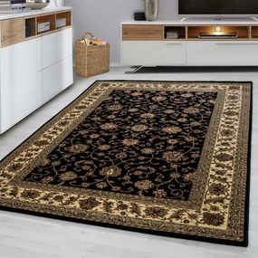Ayyildiz, AKCE: 120x170 cm Kusový koberec Marrakesh 210 black, černá, kancelář