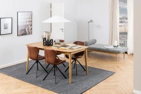 ACTONA GROUP Jídelní židle BATILDA hnědá PU retro ocelová 0000096219