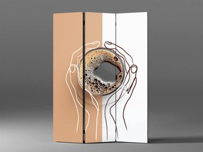 Paraván šálek černé kávy Rozměr: 135 x 180 cm