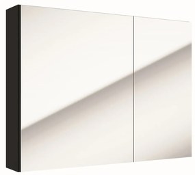 Zrcadlová skříňka Naturel Stilla 80x60 cm černá STILLAE08004