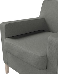 Potah na křeslo IKEA Karlstad barva šedá látka pletený vzor