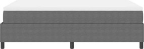 Postel s boxspringem Světle šedá a bílá 120 x 190 cm 3337452