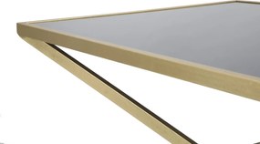 Konferenční stolek Piramid 110 cm zlatý/černý