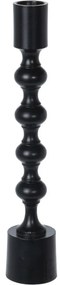 Hliníkový svícen Gallipoli černá, 4,5 x 23,5 cm