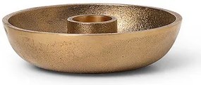 Bowl Candle Holder single brass Ferm Living