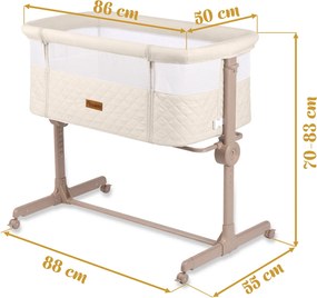 Skládací cestovní postýlka s přistýlkou ​​+ matrace Nukido NK-243