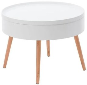 modernHOME Kulatý konferenční stolek s úložným prostorem, 60 cm FH-CT0210