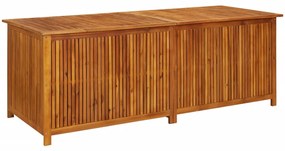 Zahradní úložný box - masivní akáciové dřevo | 200x80x75 cm