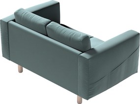 Potah na pohovku IKEA Norsborg 2-místná barva zelená látka sametová