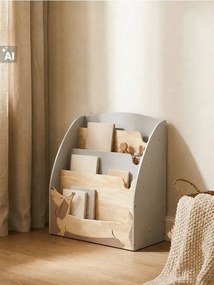 Sinsay - Regál na knihy s motivem jezevčíka - béžová