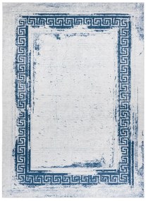 Dywany Łuszczów, Kusový koberec ANDRE Greek 1213, 160x220, modrá, chodba / předsíň