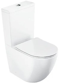 Ravak - WC kombi se sedátkem SoftClose, vario odpad, boční napouštění, RimOff, bílá X01870