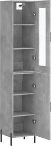Skříň highboard betonově šedá 34,5x34x180 cm kompozitní dřevo 3199181