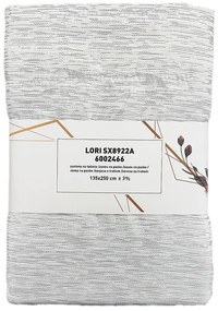 Závěs s řasící páskou Lori SX8922A 135x250 šedý