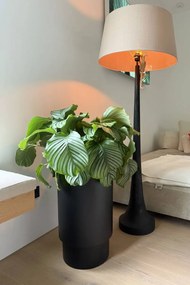 Květináč ESCADA, sklolaminát, výška 60 cm, černá