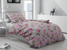 Povlečení bavlněné Magnolia TiaHome - 1x Polštář 90x70cm, 1x Přikrývka 140x200cm