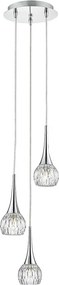 Där Lighting LYA0350 - Lustr na lanku LYALL 3xG9/40W/230V lesklý chrom