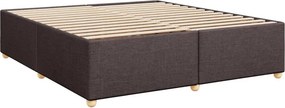 Box spring postel s matrací tmavě hnědá 180x200 cm textil 3286755