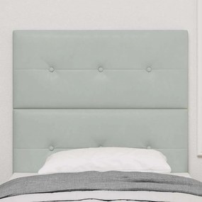 Čelo postele Světle šedá 80 cm samet 3337789