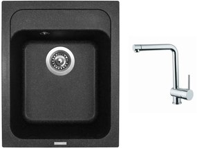 Set Sinks CLASSIC 400 Granblack + baterie Sinks MIX 3 chrom
