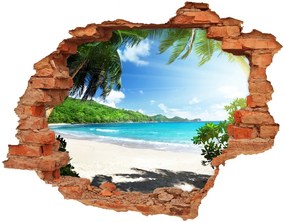 Wallmuralia Nálepka fototapeta 3D na zeď Seychely pláž 90x70 cm