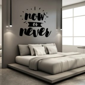 Samolepka Now or never