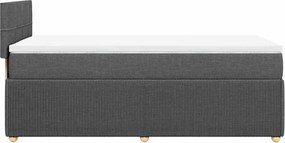 Box spring postel s matrací tmavě šedá 90x190 cm textil 3287312