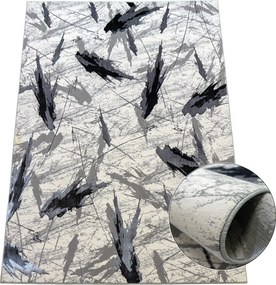 BE Koberec Allianz 6310 GREY - šedý obdélníkový Rozměr: 60x100 cm