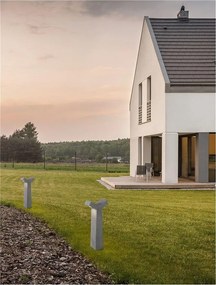 NV 9540211 Venkovní sloupkové svítidlo ARAN šedý beton skleněný difuzor LED 2x5W 3000K 120-230V IP65 - NOVA LUCE