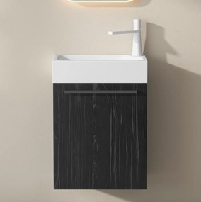 Design LED koupelnová skříňka s umyvadlem DOPORRO PISA vel.45cm WHITE Barva: eiche greige