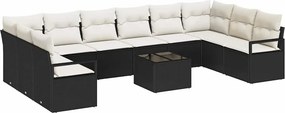 Set pohovek 11 ks Černá polyratan 3346567