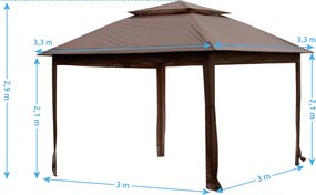 Marimex | Zahradní altán Marimex Vista 3x3 m (poškozený obal) | 109705721